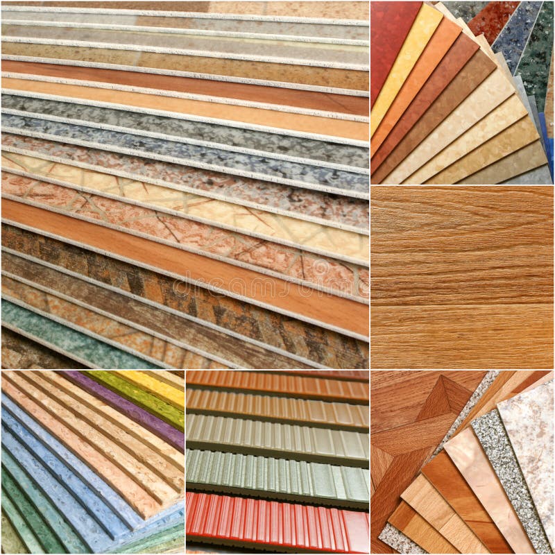 The Samples of Collection Linoleum Stock Photo - Image of floor ...