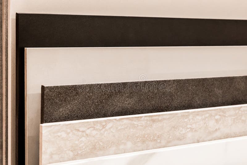 Samples of Color Interior Design Ceramic Tiles in Hardware Store Stock ...