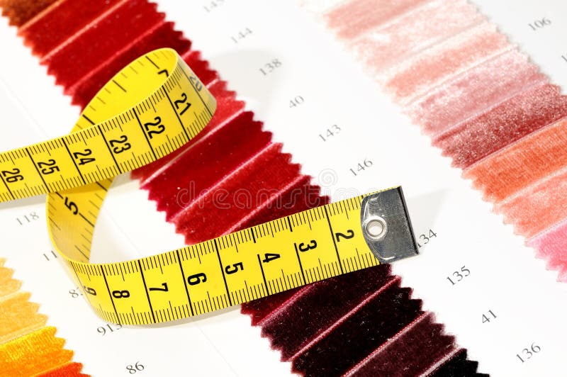 Samples of Color and Measure Stock Photo - Image of choice, silk: 17402898