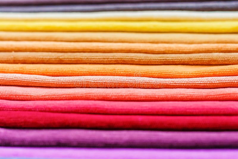 Samples of Colored Cloth Background Texture Stock Photo - Image of ...