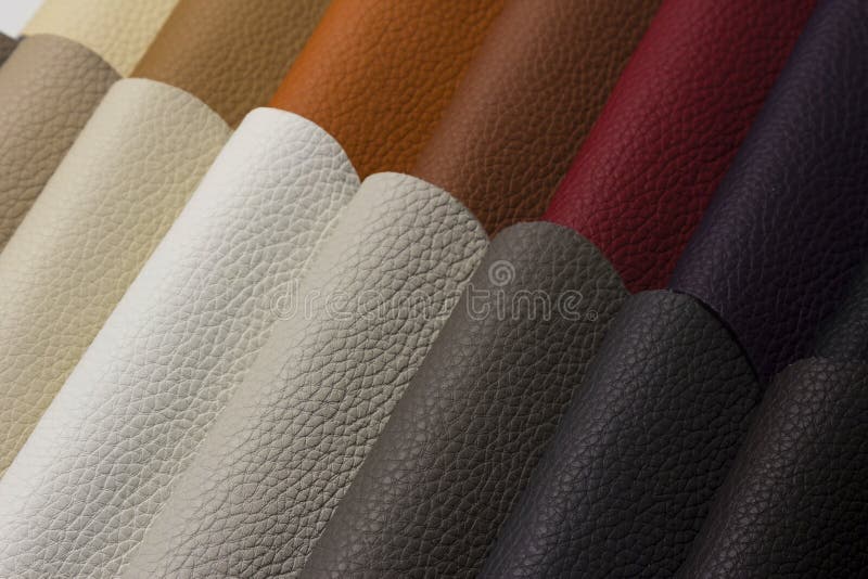 Samples of Colored Leather Arranged Composition Stock Photo - Image of ...