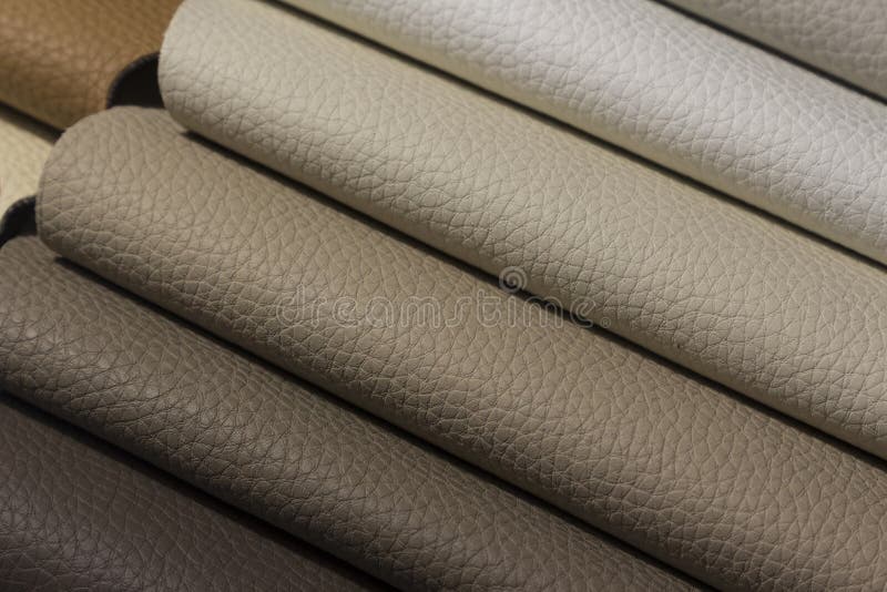 Samples of Colored Leather Arranged Composition Stock Image - Image of ...
