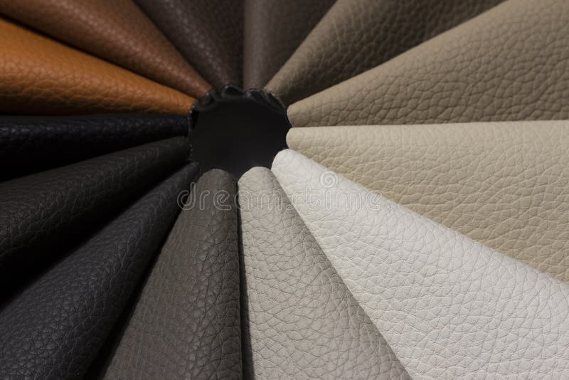 Samples of Colored Leather Arranged Composition Stock Image - Image of ...