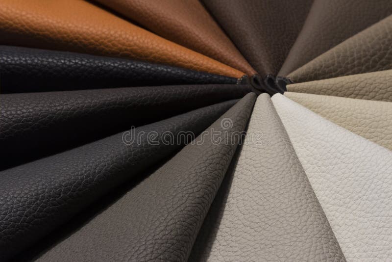 Samples of Colored Leather Arranged Composition Stock Photo - Image of ...