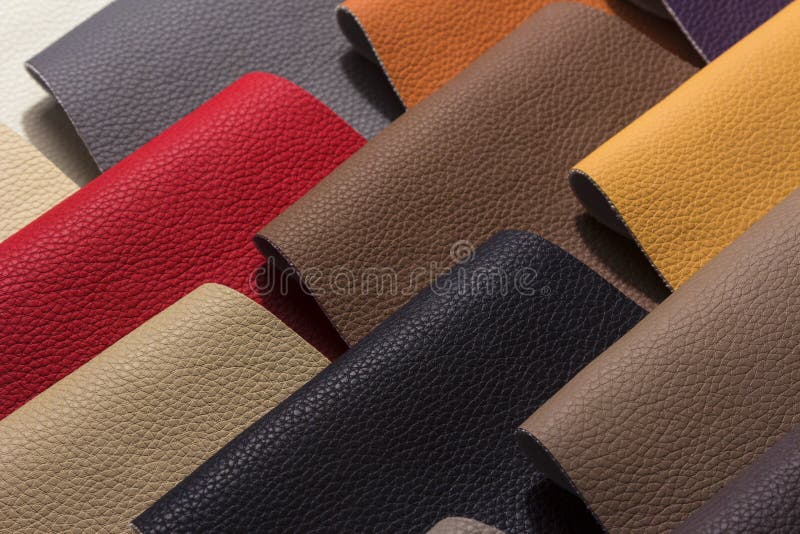Samples of Leather Arranged Fold Composition Stock Image - Image of ...