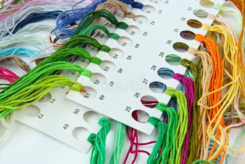 Colored Threads stock image. Image of fabrics, isolated - 85009327