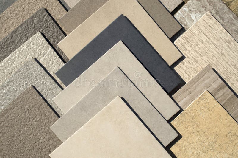 Samples of a Colorful Ceramic Tiles Closeup Stock Image - Image of tool ...