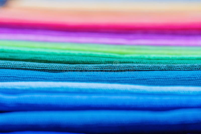 Samples of Colorful Interior Fabrics Stock Photo - Image of material ...