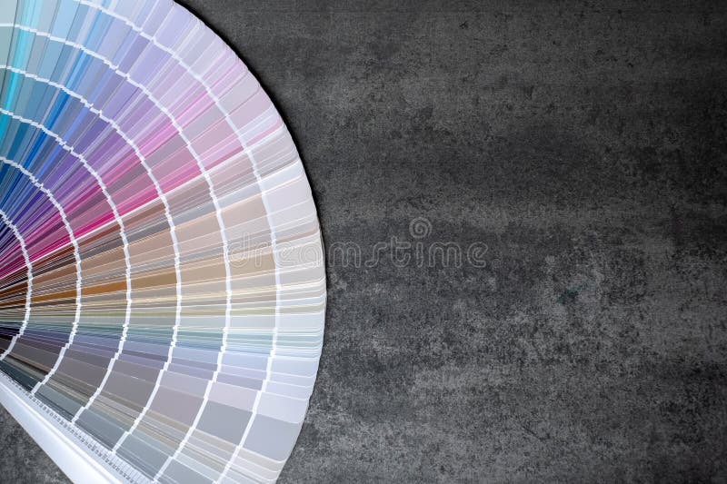 Samples the Colors Painting on the Palette. Interior Design Project ...