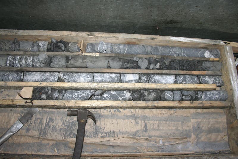 Samples in the core box stock photo. Image of machinery - 101675980