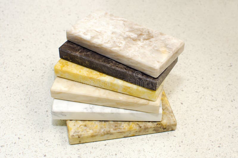 Samples of Decorative Art Stone Stock Photo - Image of material ...