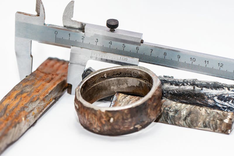 Samples of Defective Welds with Different Types of Defects Stock Photo ...