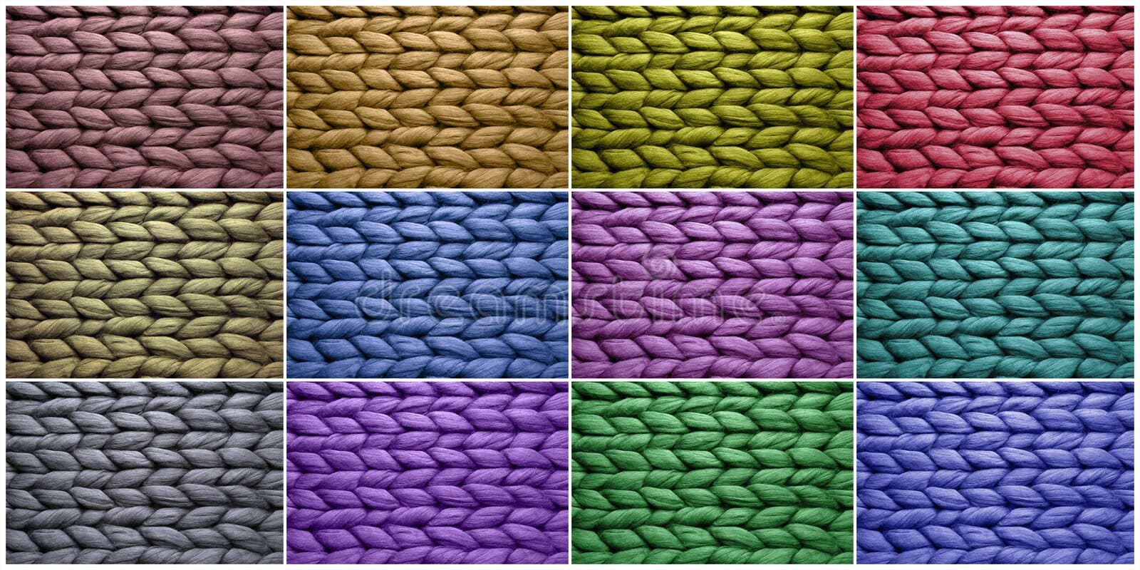 Wool Bun Samples Colored by Henna and Indigo Stock Photo - Image of ...