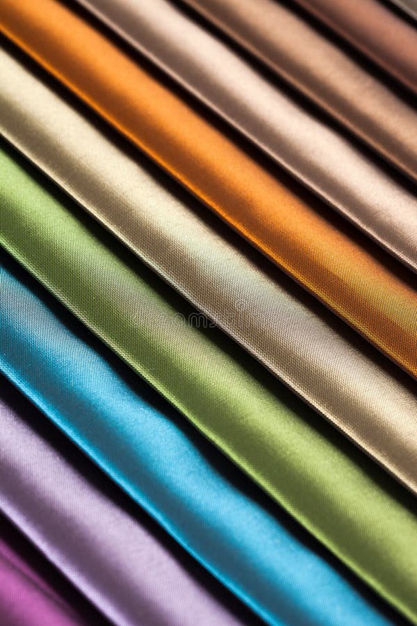 Samples of Different Colors Fabric Stock Image - Image of strip ...