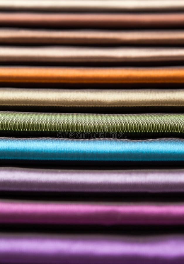 Samples of Different Colors Fabric Stock Photo - Image of cloth ...