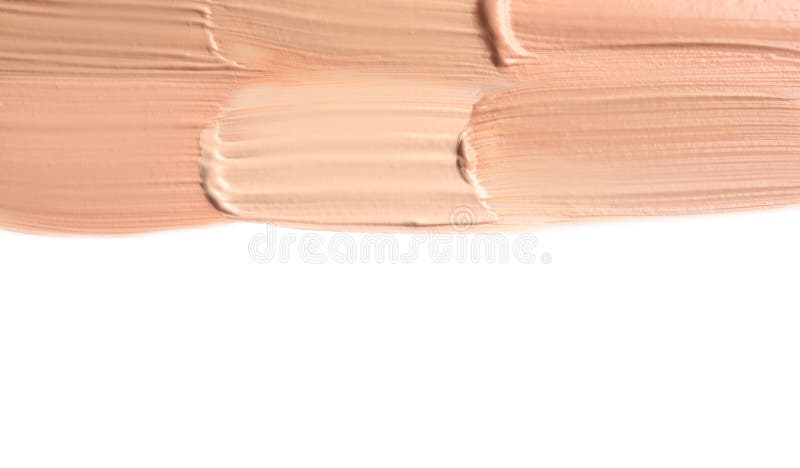 Samples of Different Foundation Shades on White Background Stock Photo ...
