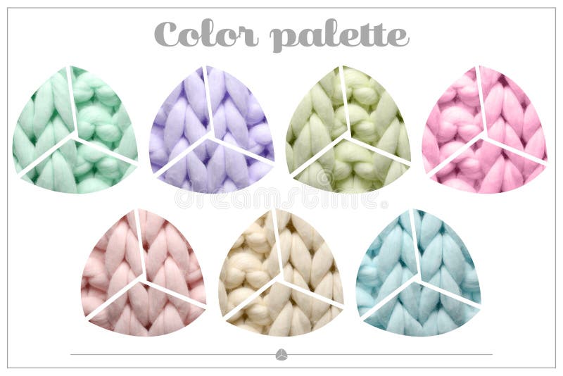 Wool Samples Colored by Henna and Indigo Stock Image - Image of ...