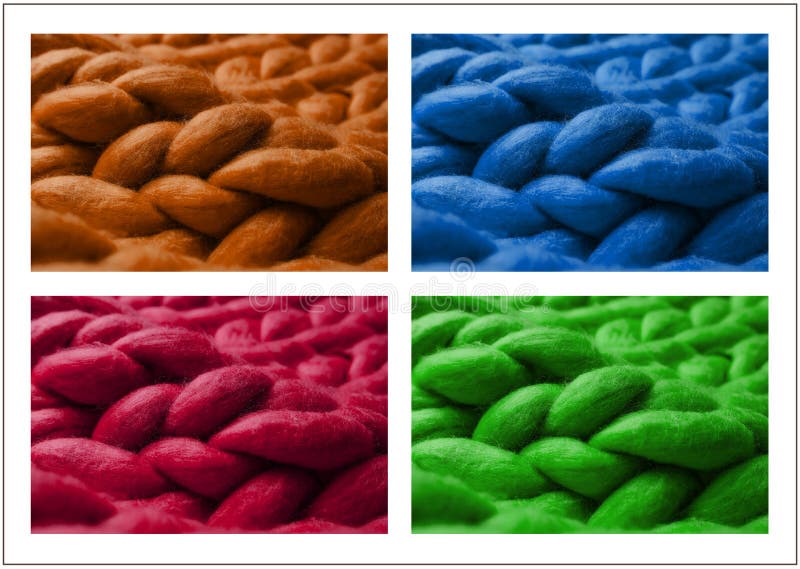 Wool Samples Colored by Henna and Indigo Stock Image - Image of ...