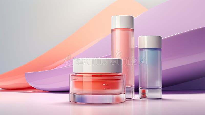 Samples Featuring Transparent Gel and White Cream, Emphasizing Their ...