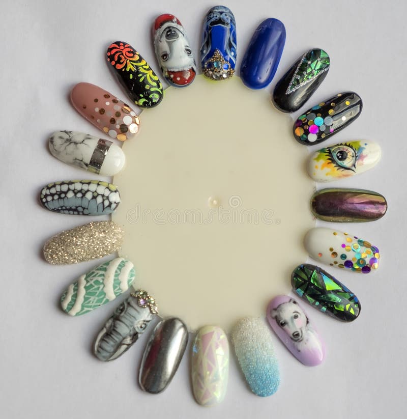 Samples of female manicure stock photo. Image of beauty - 119867456