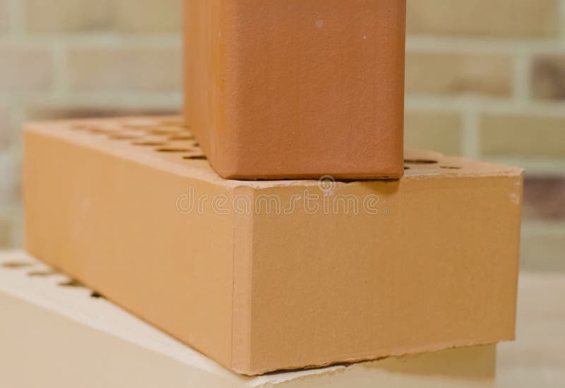 Samples of Hollow Bricks. Factory Products Stock Photo - Image of ...