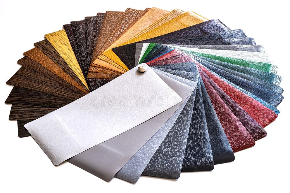 Samples for Lamination. Multi-colored Laminate Stock Image - Image of ...