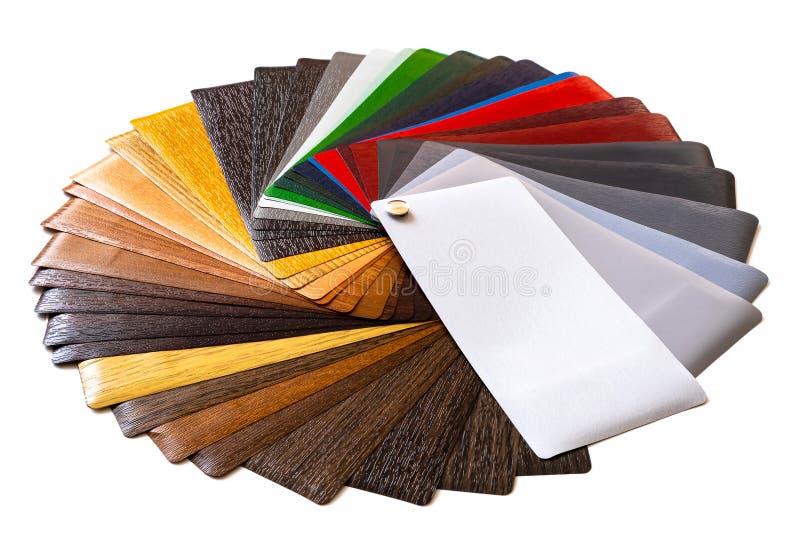Samples for Lamination. Multi-colored Laminate. Color Palette. Stock ...