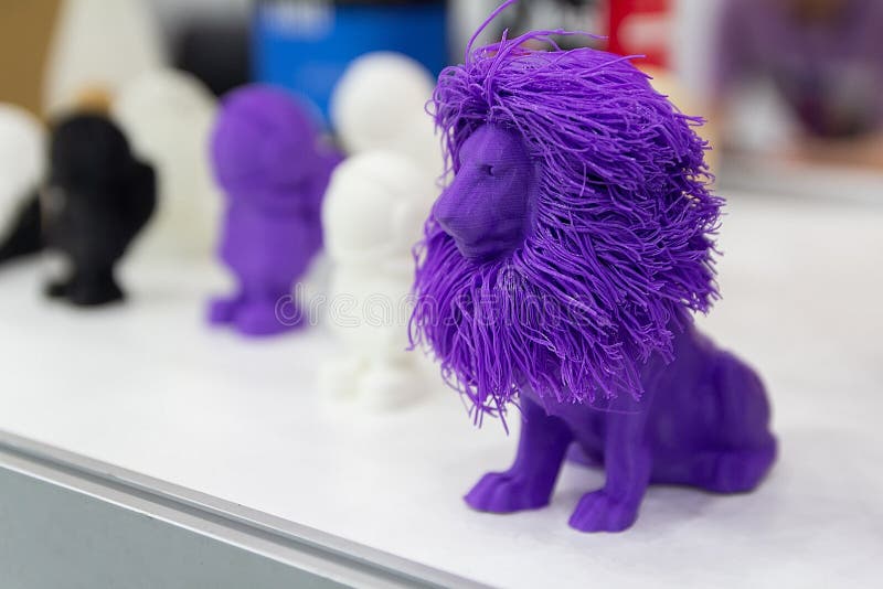 Samples Made Using 3D Printing Technology with High Detail Stock Image ...