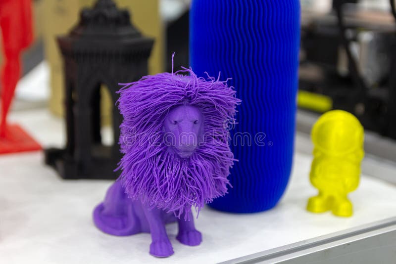 Samples Made Using 3D Printing Technology with High Detail Stock Photo ...