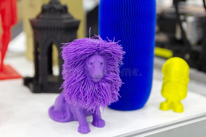 Samples Made Using 3D Printing Technology with High Detail Stock Image ...