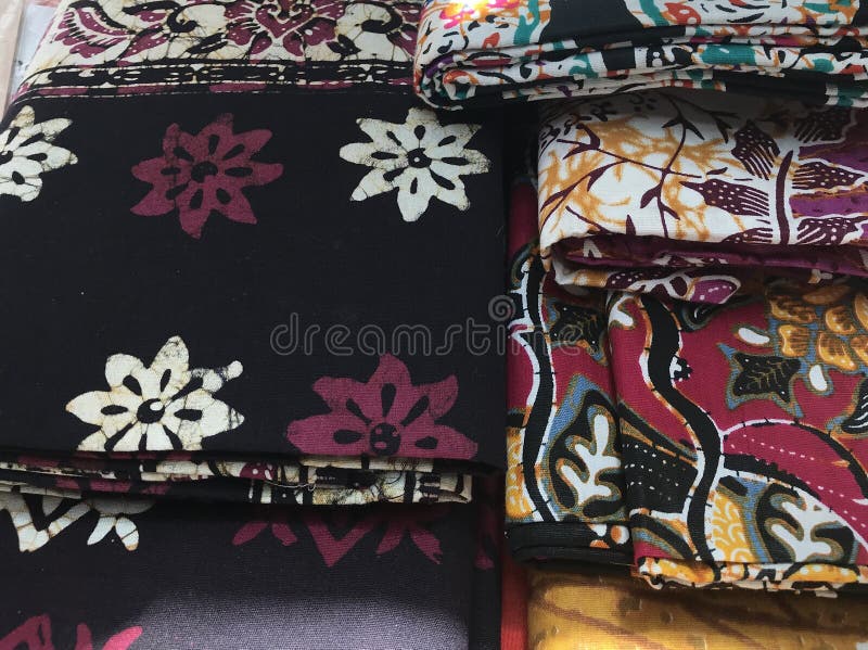 Malaysian batik fabric stock photo. Image of graffiti - 199725566