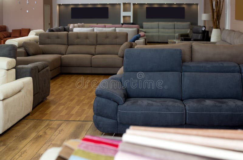 Samples of Material for a New Sofa Stock Image - Image of relaxing ...