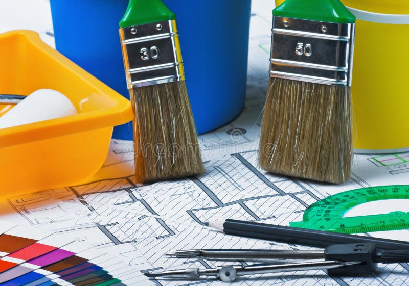 Samples of Materials Colors Upholstery and Cover the Architectural ...