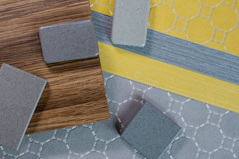 Samples of Materials for Interior Design. Fabric Wallpaper, Samples of ...