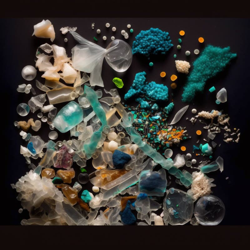 Samples of Microplastics from Human Waste in the World`s Oceans Stock ...