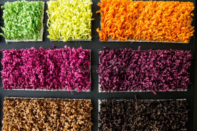Samples of a Multi-colored Carpet Stock Image - Image of floor, cover ...