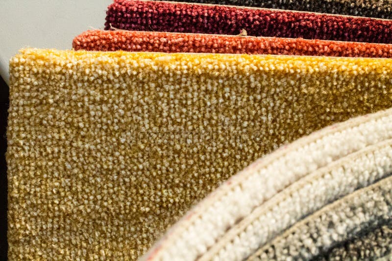Samples of a Multi-colored Carpet Stock Image - Image of overlock, room ...