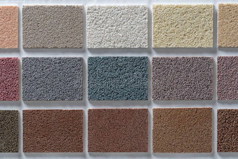 Samples of Multi Colored Plaster for the Decoration of the Facade and ...