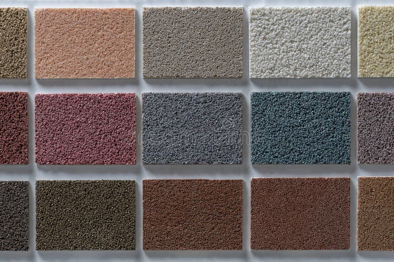 Samples of Multi Colored Plaster for the Decoration of the Facade and ...