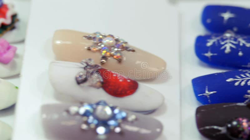 Samples of the Nail Pattern. Manicure Samples on Well-groomed Hands and ...