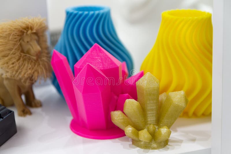 Samples Printed on a 3d Printe Stock Image - Image of futuristic, shape ...