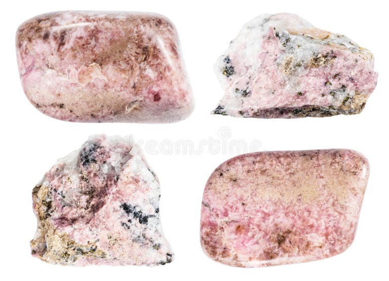Samples of Raw Pyroxmangite Minerals Isolated Stock Photo - Image of ...