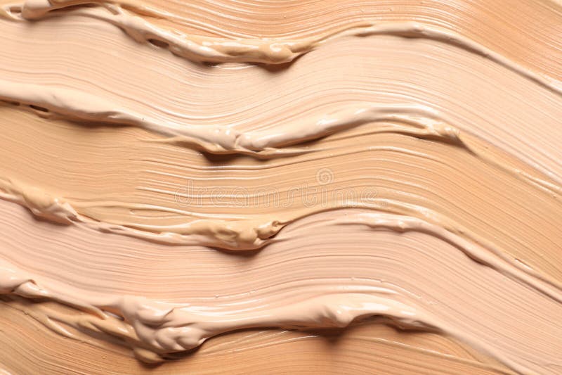 Samples of Skin Foundation As Background, Closeup Stock Photo - Image ...