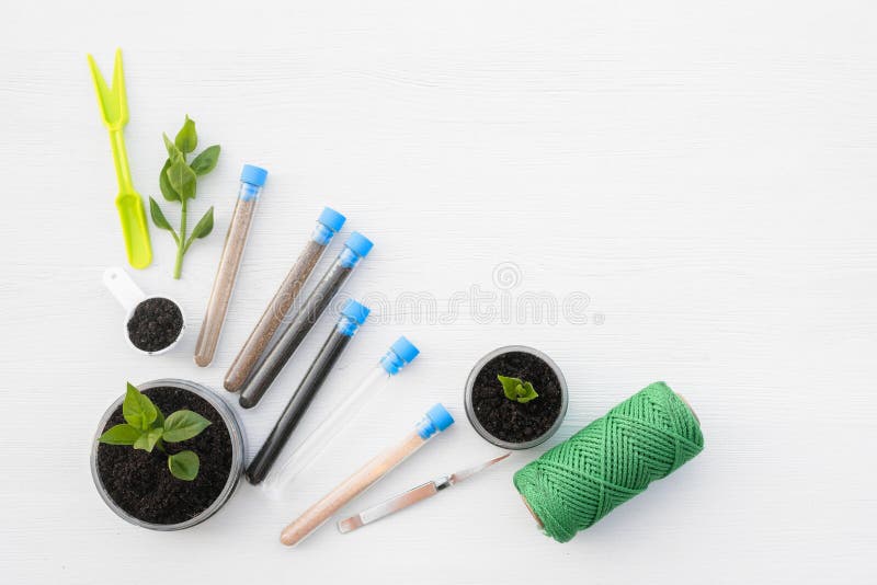 Samples of soil stock photo. Image of geology, agricultural - 182642668