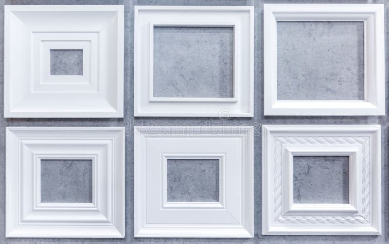 Samples of Stylish White Frames and Baguettes for Photos and Paintings ...