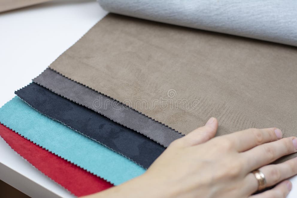 Samples of Suede for Sewing. Stock Image - Image of covers, tailor ...