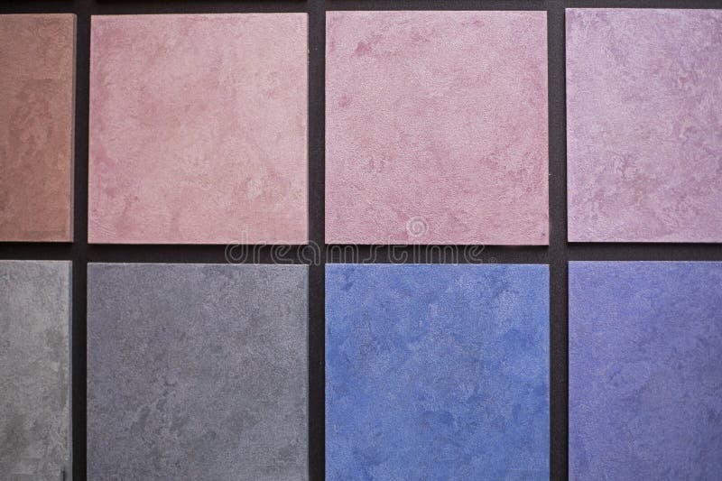 Samples of Surfaces for Walls, Ceilings Stock Image - Image of matte ...