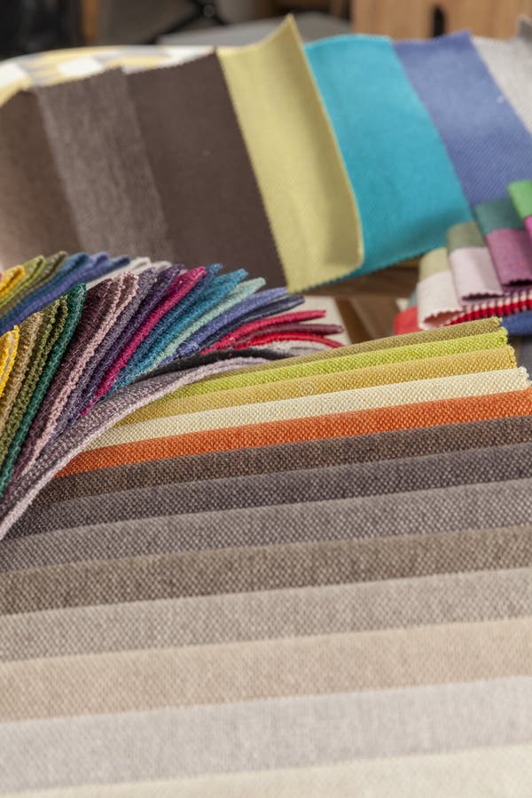 Samples of Textiles for Upholstery Furniture Stock Image - Image of ...