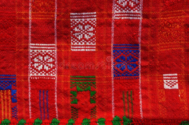 Red fabric with a pattern stock image. Image of drapery - 158883165
