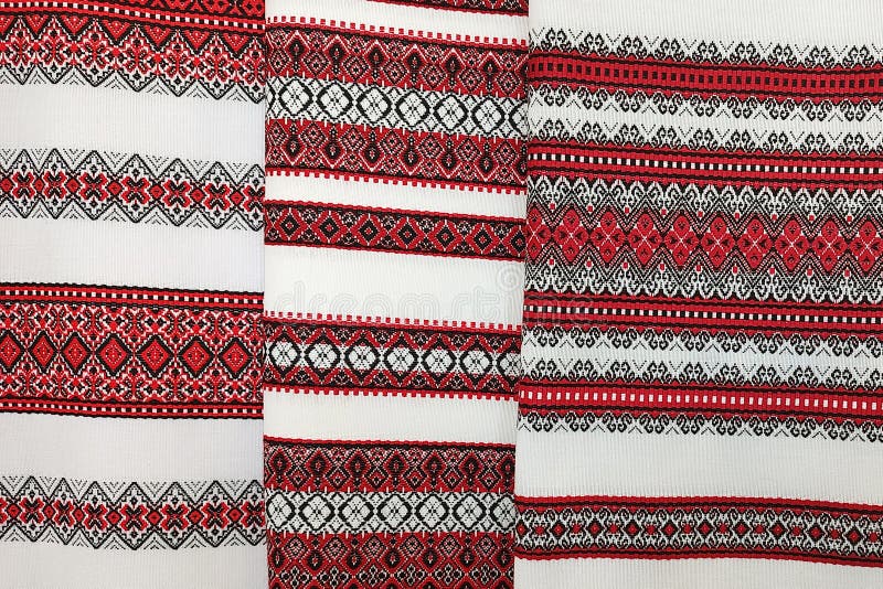 Samples of Traditional Ukrainian Folk Art Knitted Embroidery Pattern on ...